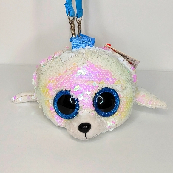 Ty | Accessories | Ty Sequin Plush Purse Icy Flippables 6 Ways To Wear ...